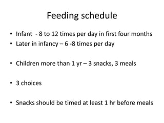 Parental advice for feeding children with mild to moderate malnutrition ...