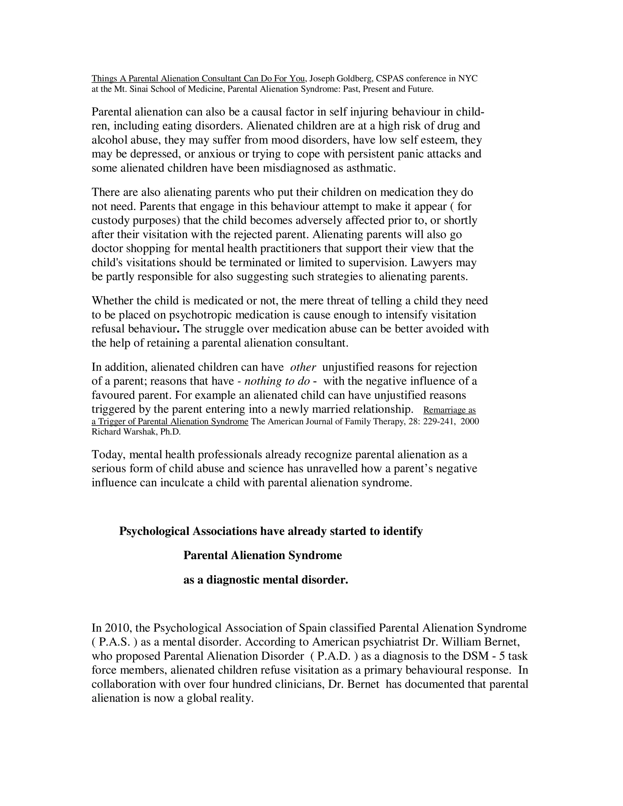 Parental Alienation is Child Abuse | PDF | Debated Sensitive Social Issues | Sensitive Topics