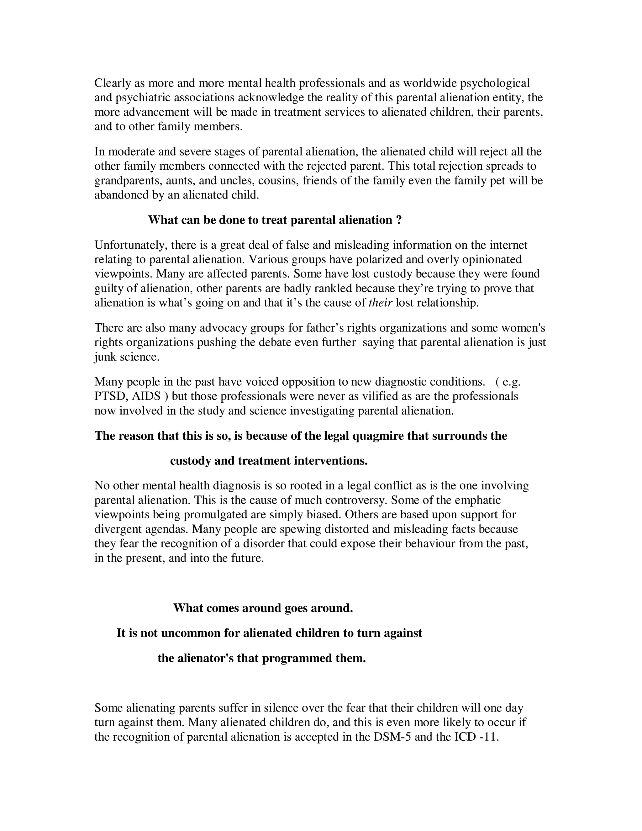 Parental Alienation is Child Abuse | PDF | Debated Sensitive Social Issues | Sensitive Topics