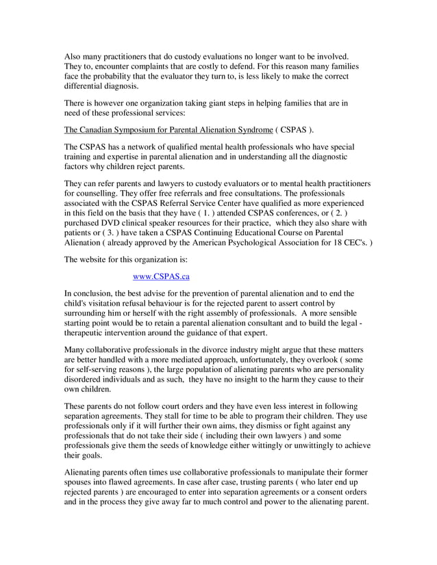 Parental Alienation is Child Abuse | PDF | Debated Sensitive Social Issues | Sensitive Topics