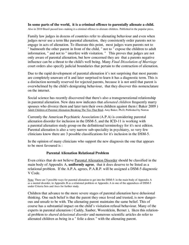 Parental Alienation is Child Abuse | PDF | Debated Sensitive Social Issues | Sensitive Topics