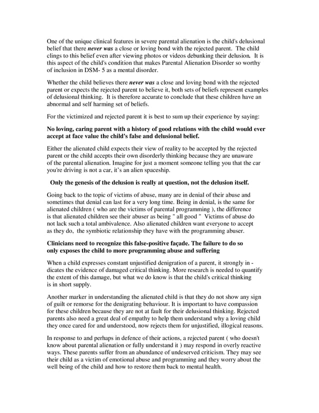 Parental Alienation is Child Abuse | PDF | Debated Sensitive Social Issues | Sensitive Topics
