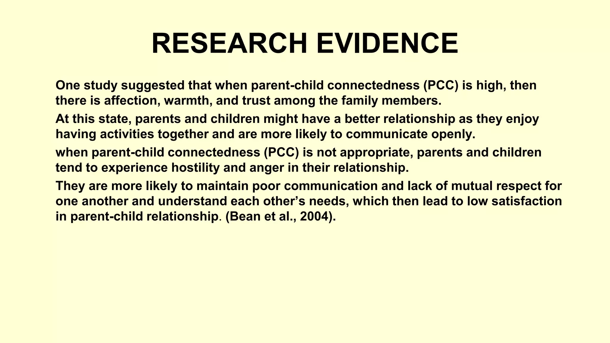 Parental bonding and parent child relationship among tertiary students ...
