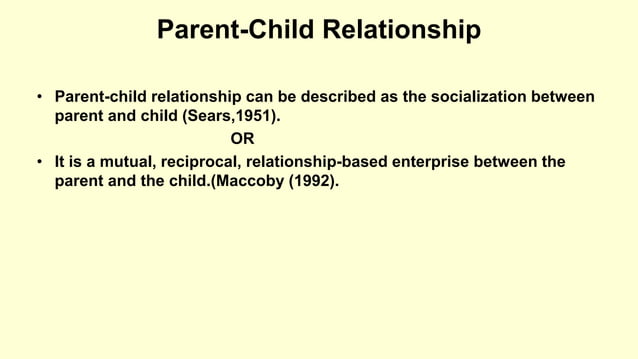 Parental bonding and parent child relationship among tertiary students ...