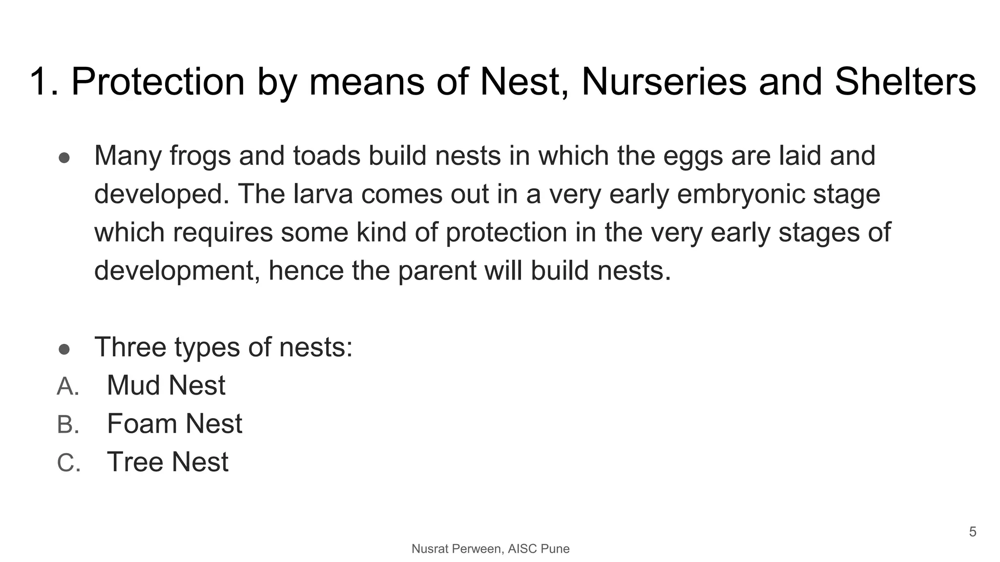 Parental care in amphibia | PPTX