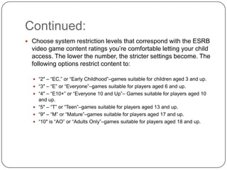 Parental controls | PPT