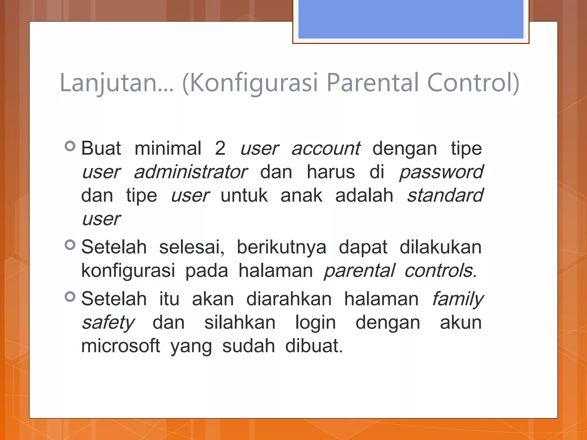 Parental controls | PPT