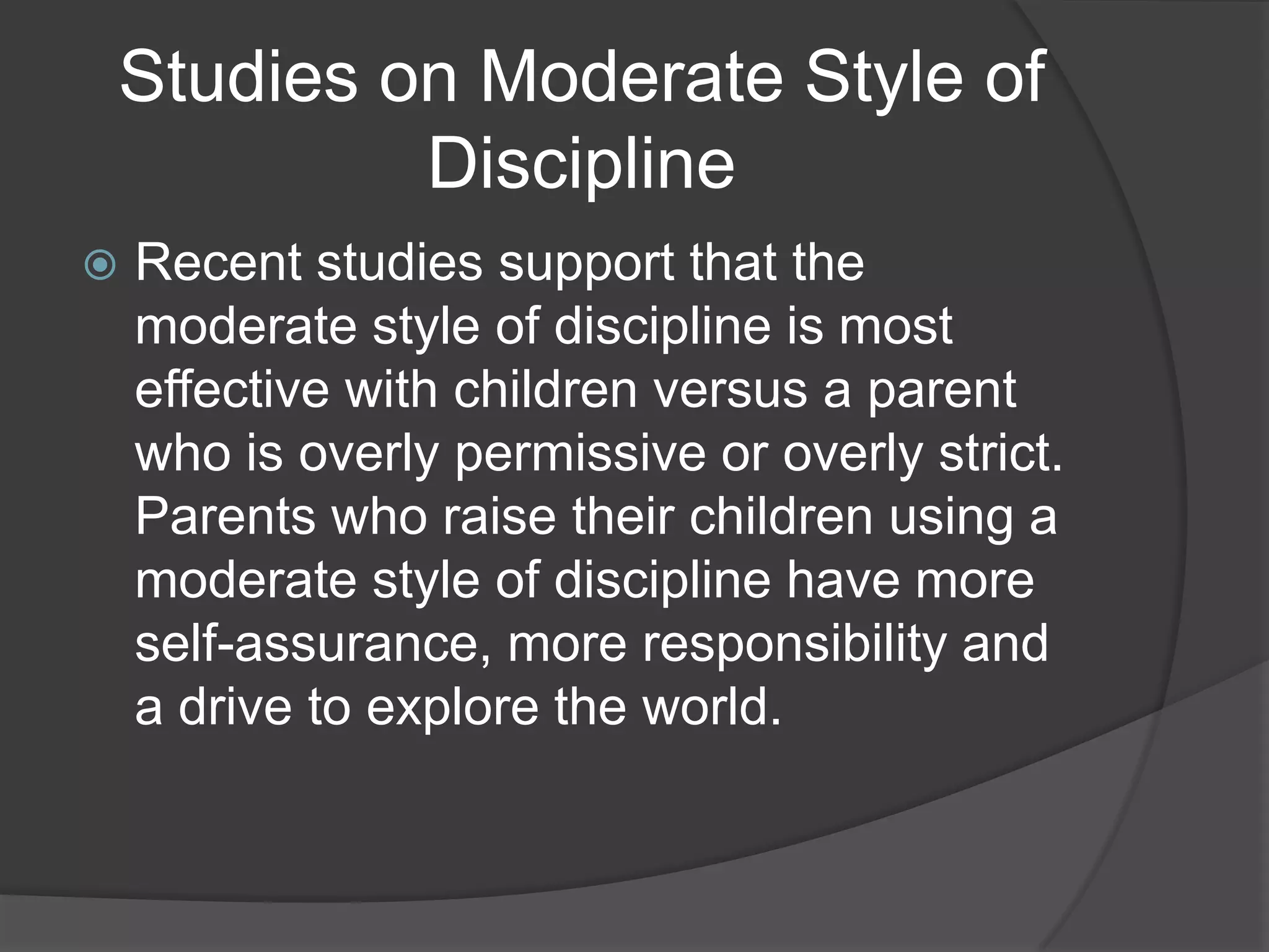 Parental guide to discipline for middle childhood | PPTX