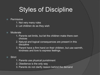 Parental guide to discipline for middle childhood | PPTX