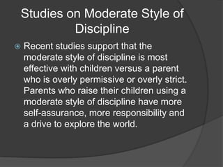 Parental guide to discipline for middle childhood | PPTX