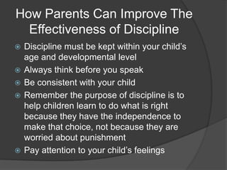 Parental guide to discipline for middle childhood | PPT