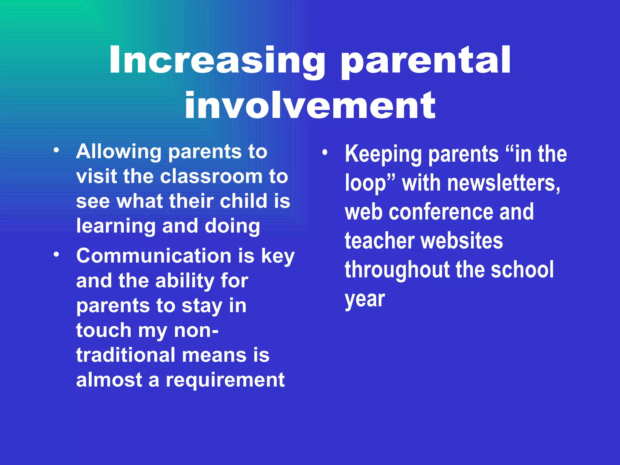 Parental Involvement In School Equals Success | PPT