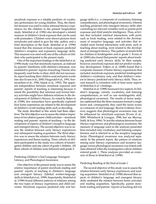 Parental involvement in the development of children's reading skill | PDF