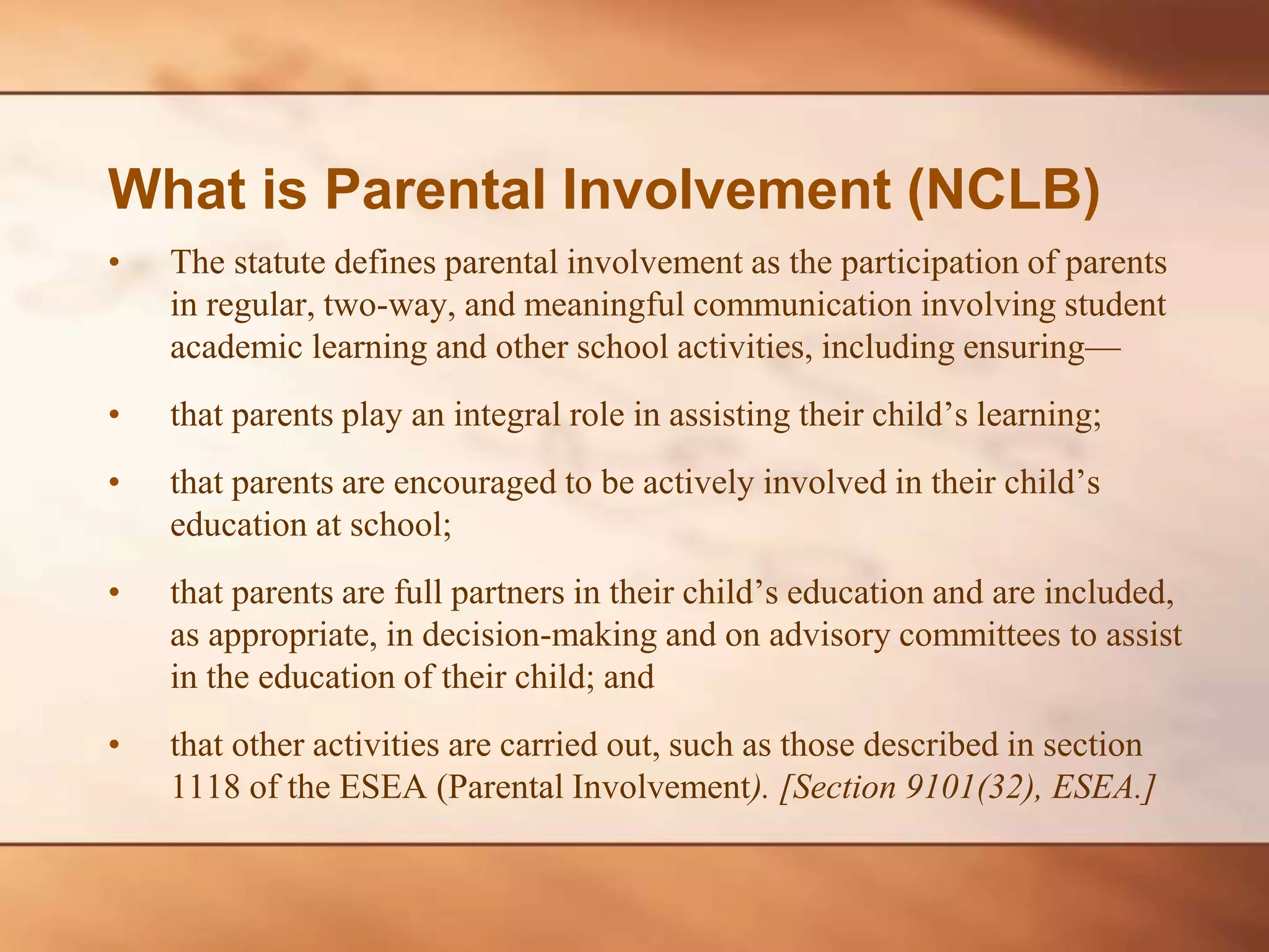Parental involvement powepoint | PPTX