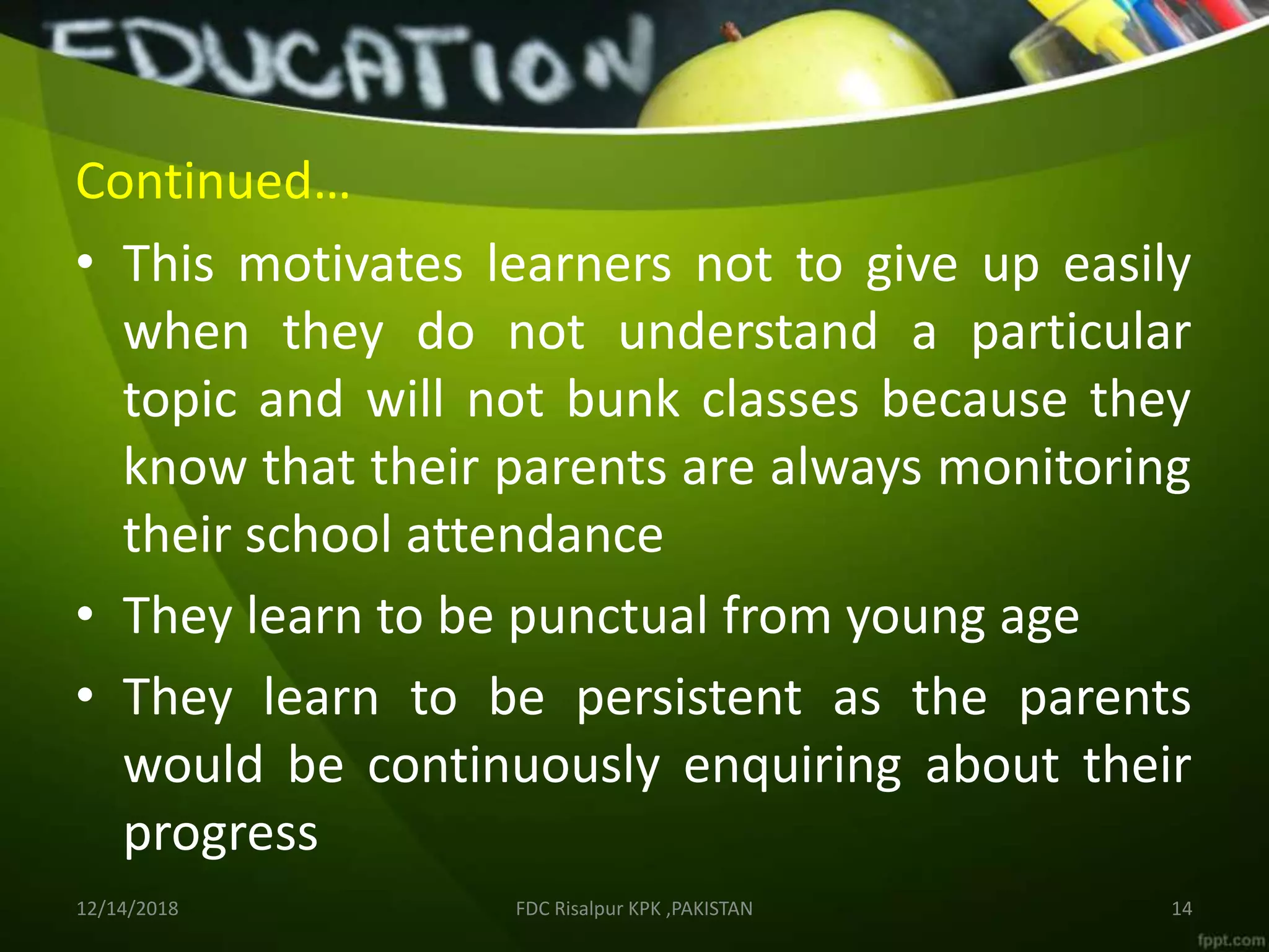 Parental involvement in education | PPTX