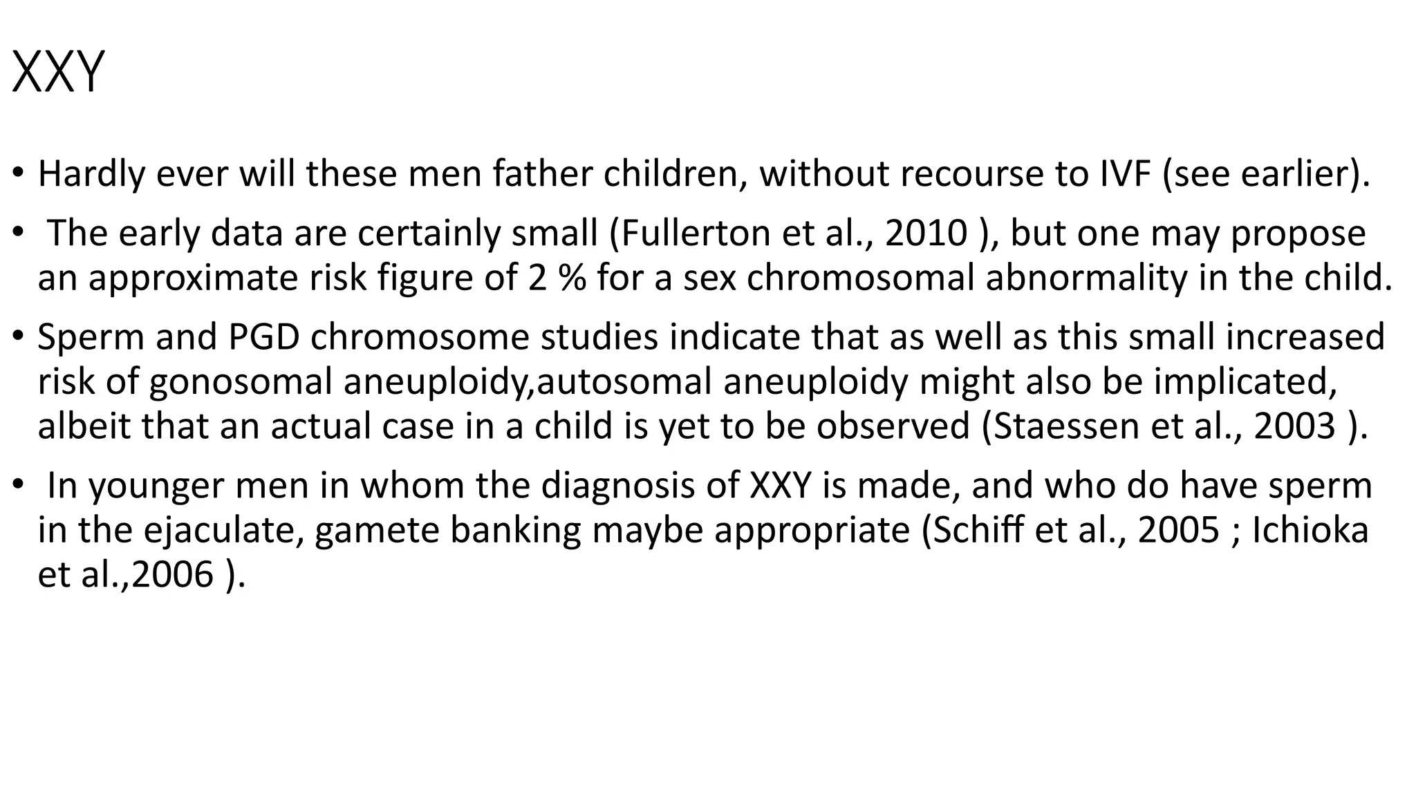 Parental sex chromosome Aneuploidy | PPTX