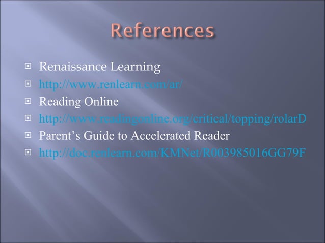Parent and student guide to accelerated reader | PPT | Free Download