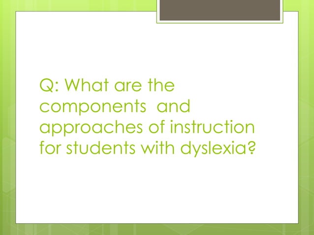 Parent and Educator Information-Dyslexia | PPT