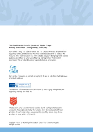 Parent and Toddler Good Practice Guide - MU | PDF