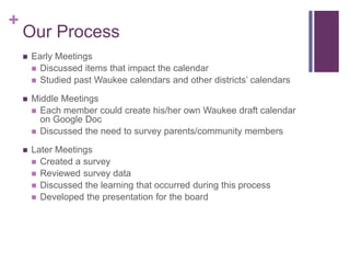 Waukee Parent Calendar Committee Presentation | PPTX | Educational ...