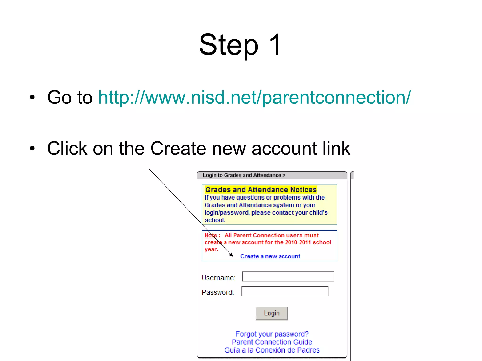 Parent connection account | PPT