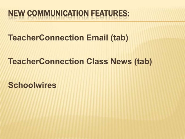 Parent Connection Demonstration | PPT