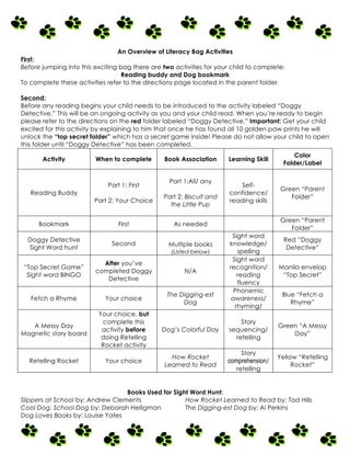 Parent docs | PDF | Daycare and Pre-School | Parenting