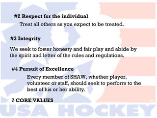 SHAW & USAH Core Values | PPT