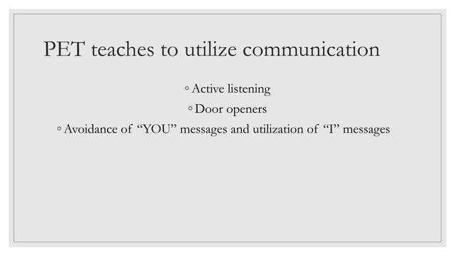 Parent effectiveness training pres | PPTX