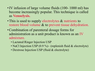Parenteral drug delivery | PPT