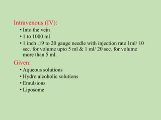Parenteral drug delivery | PPT
