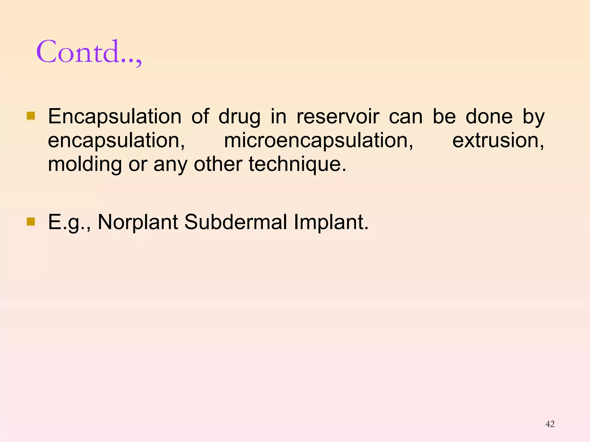 Parenteral controlled drug delivery system sushmitha | PPT
