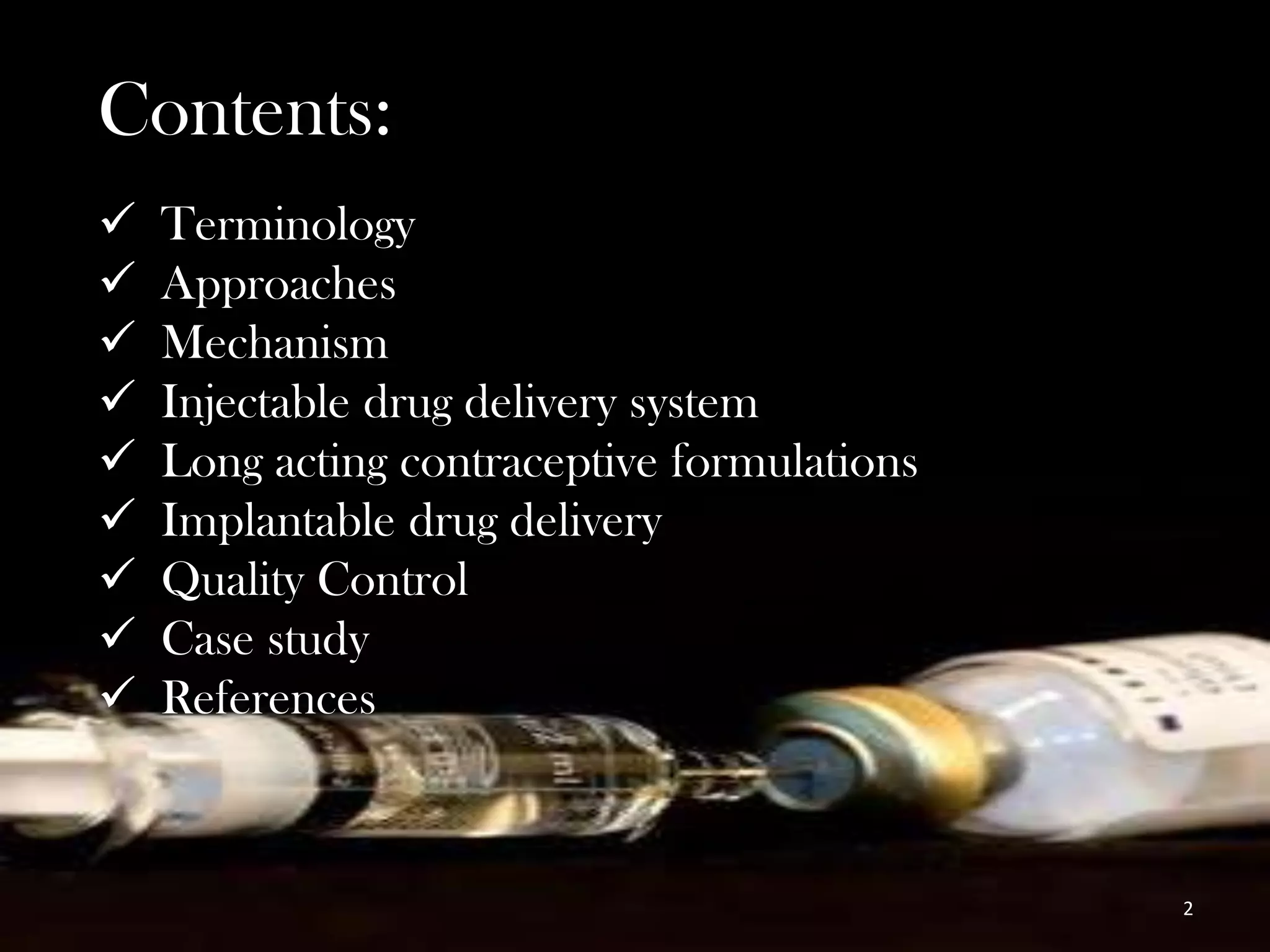 Parenteral controlled release drug delivery system - by varsha phirke ...