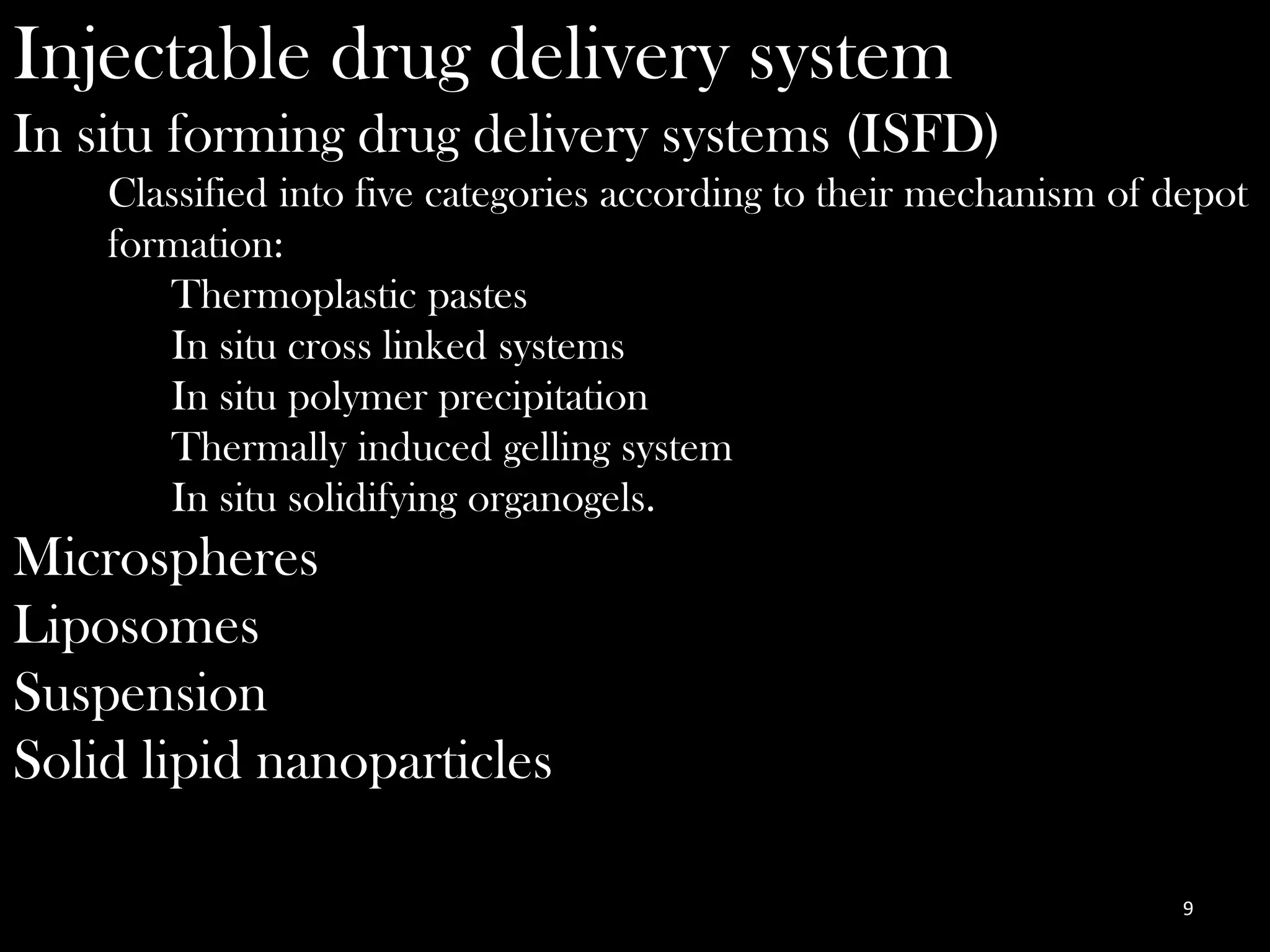 Parenteral controlled release drug delivery system - by varsha phirke ...