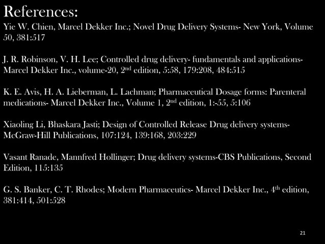 Parenteral controlled release drug delivery system - by varsha phirke | PPT