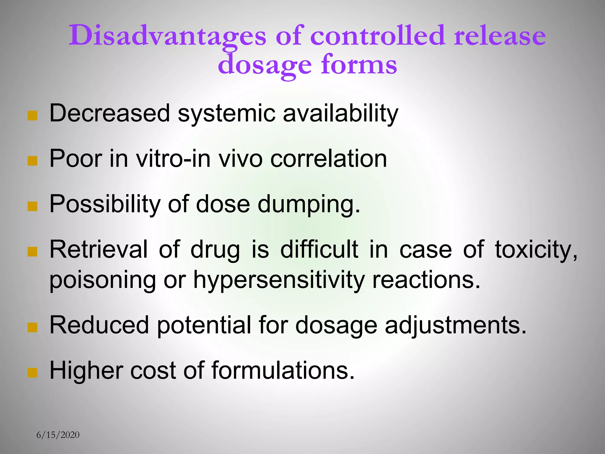 Parenteral controlled release drug delivery systems | PPT