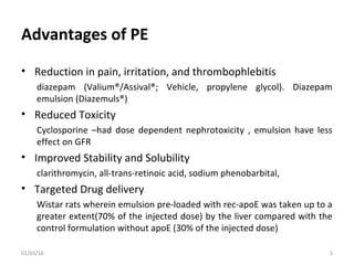 Parenteral emulsions | PPT