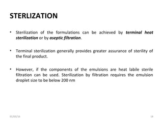 Parenteral emulsions | PPT
