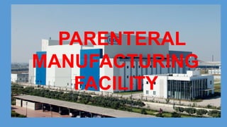 Parenteral facilities and control pharmaceutics | PPTX