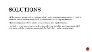 Parenteral Feeding | PPTX
