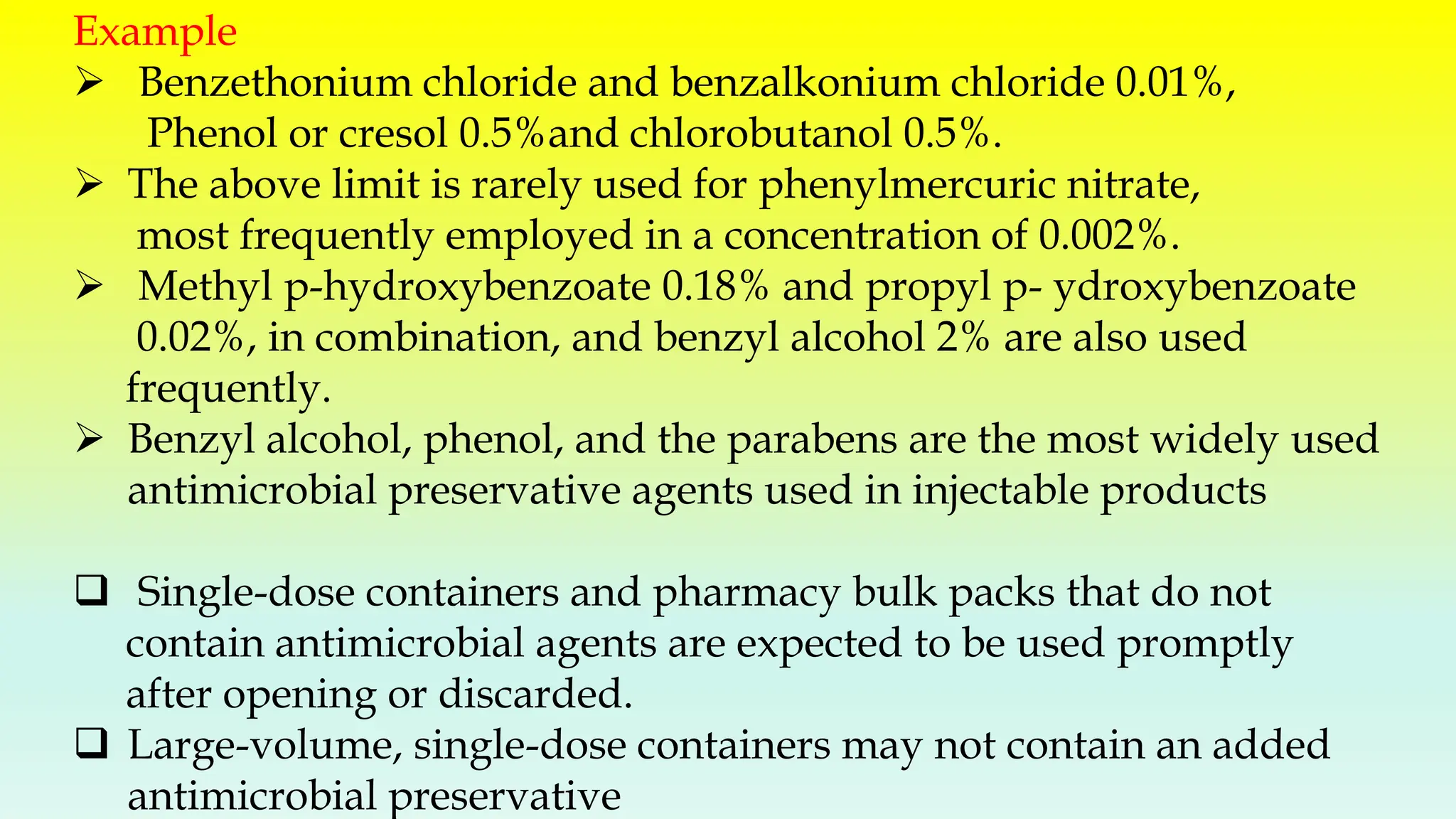 Parenteral Formulations products requirements | PPTX