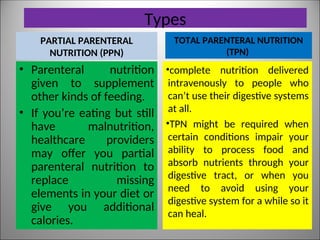 Parenteral Nutrition Classification...ppt
