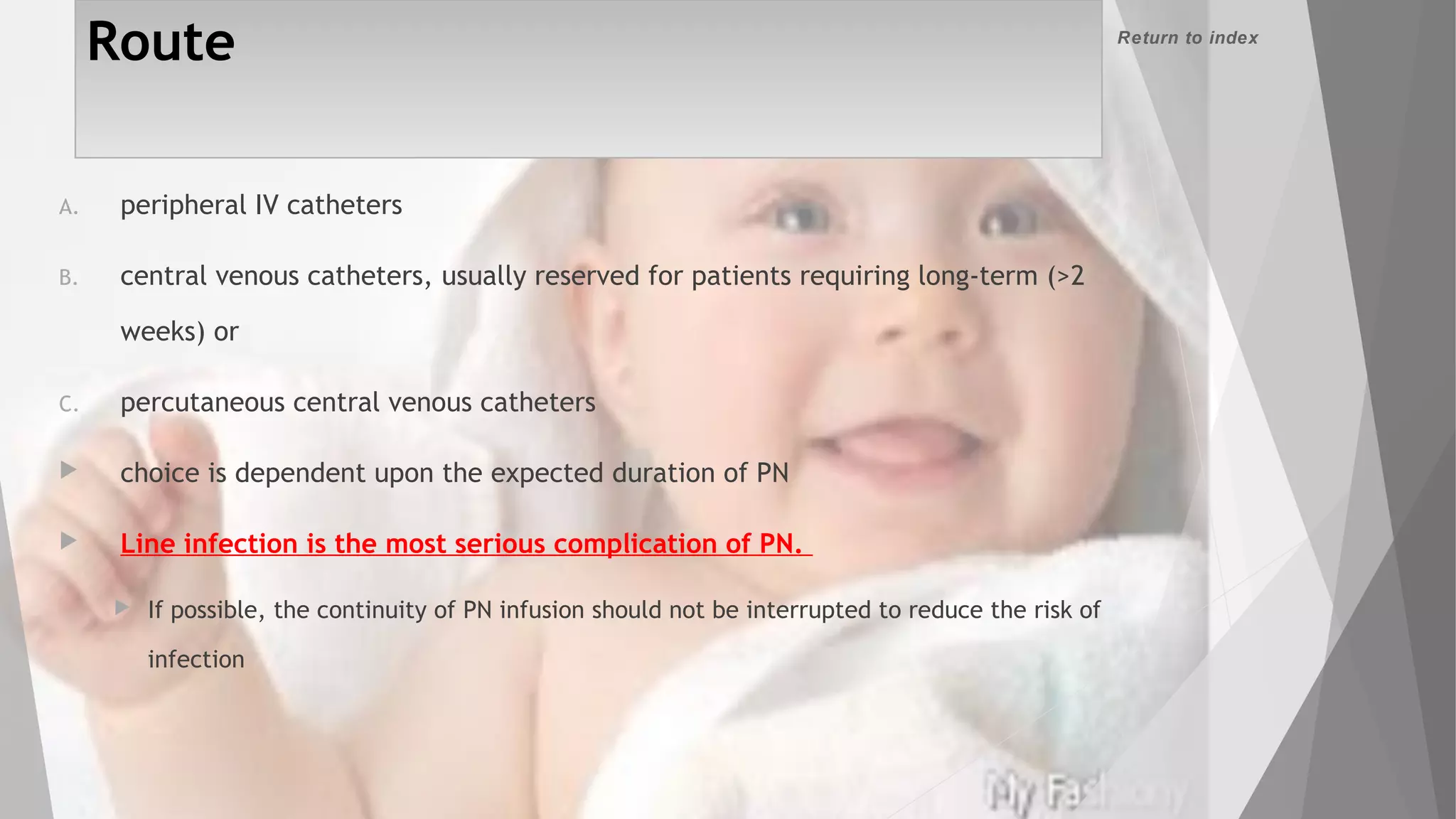 Parenteral nutrition in neonat | PPT