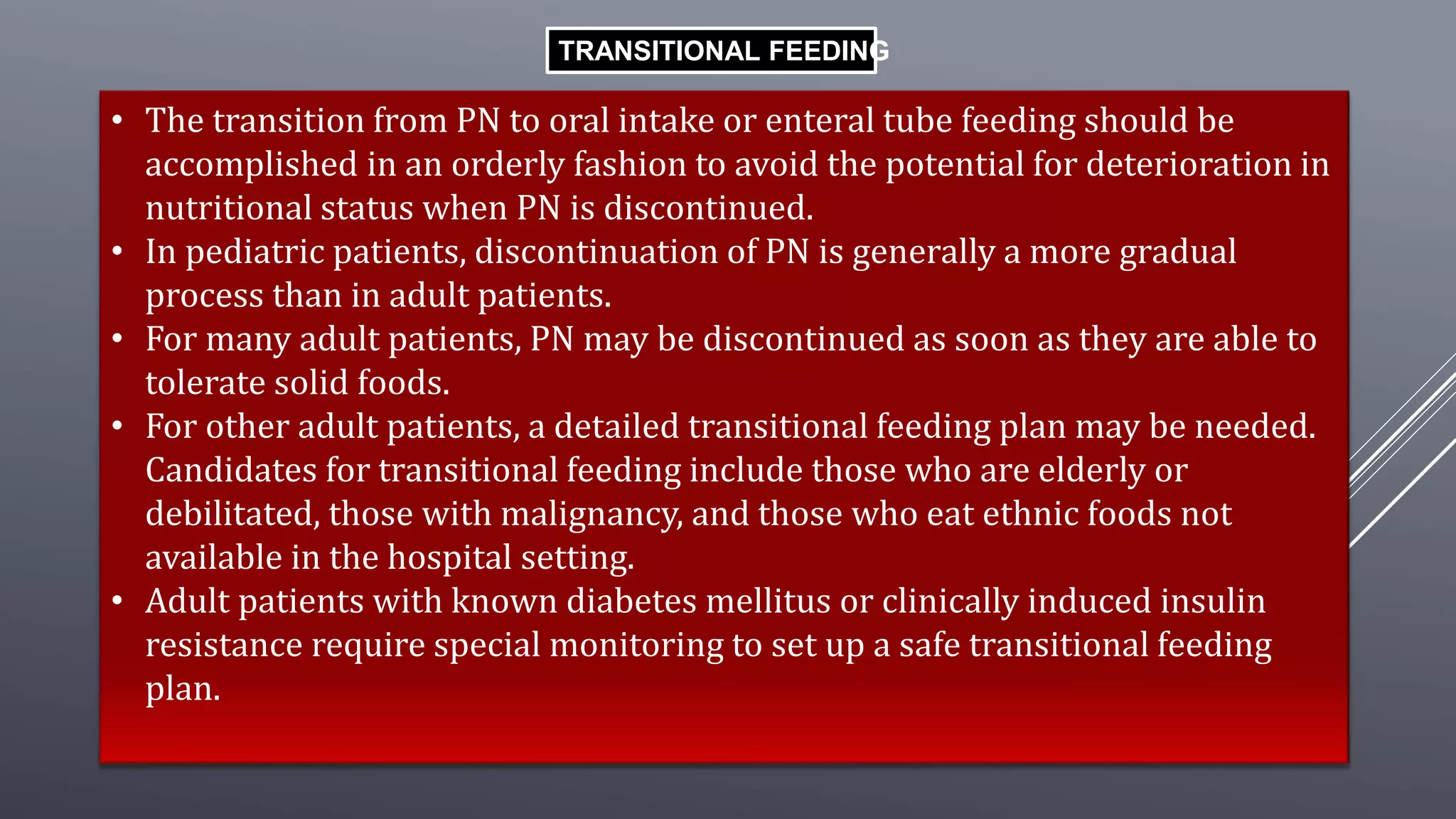 Parenteral Nutrition - Monitoring and Guidelines | PPTX