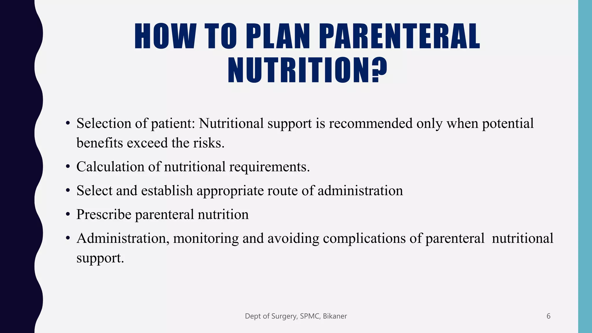 Parenteral nutrition therapy | PPTX