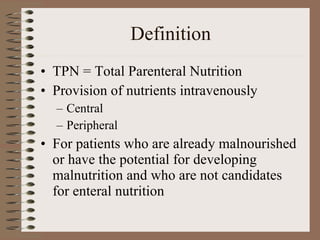 Parenteral Nutrition Web | PPT