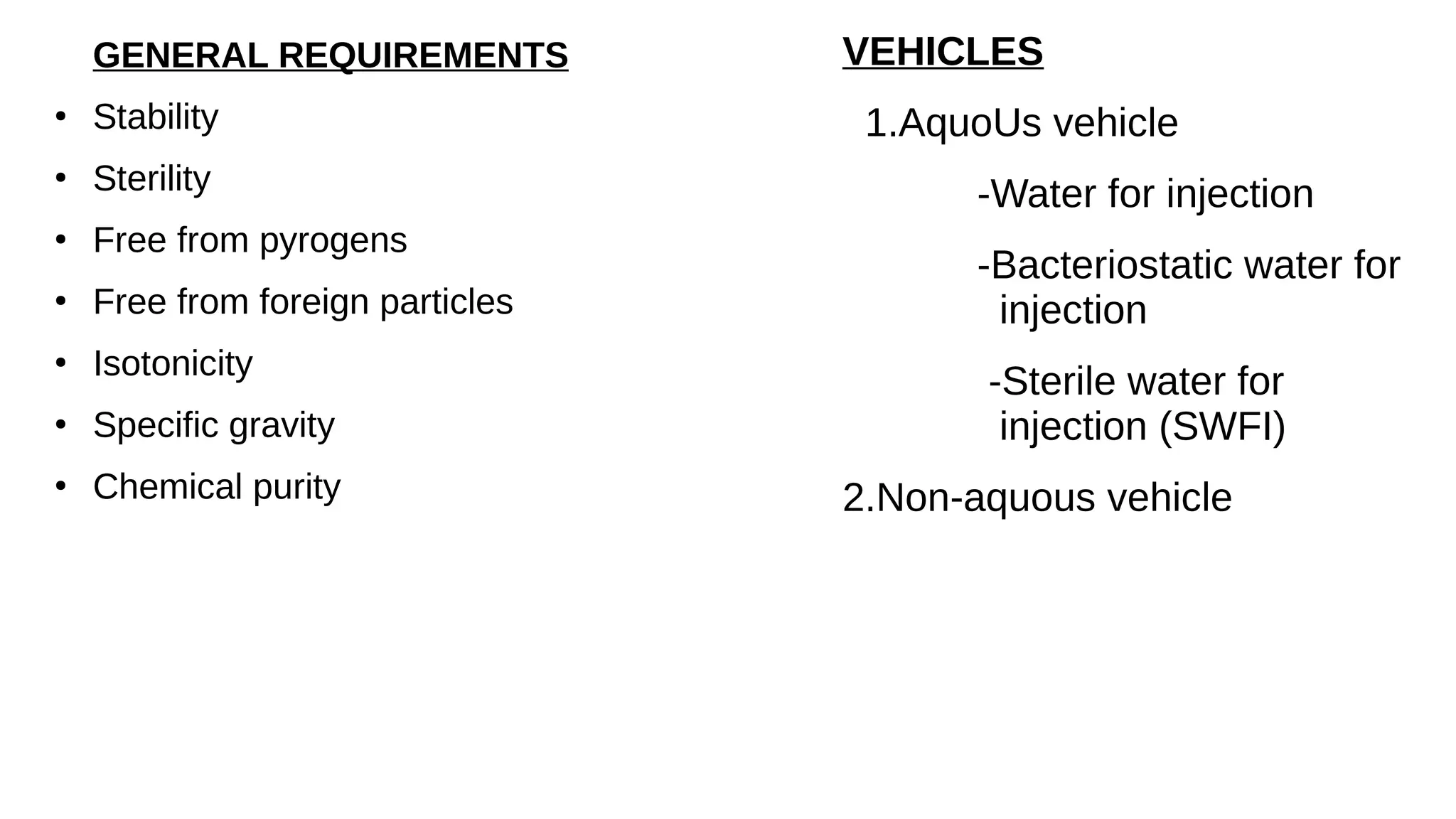 Parenteral preparations,Injection Infusion, Powder for injection ...