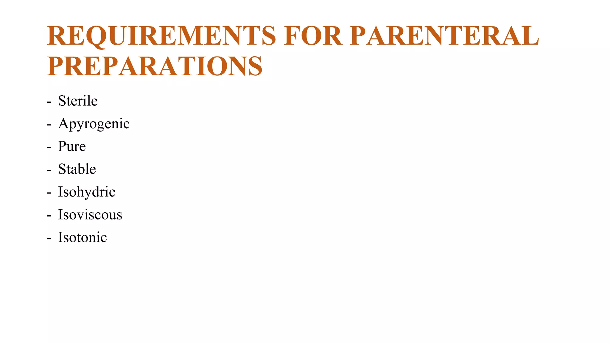 Parenteral preparations; Formulation and packaging.pptx