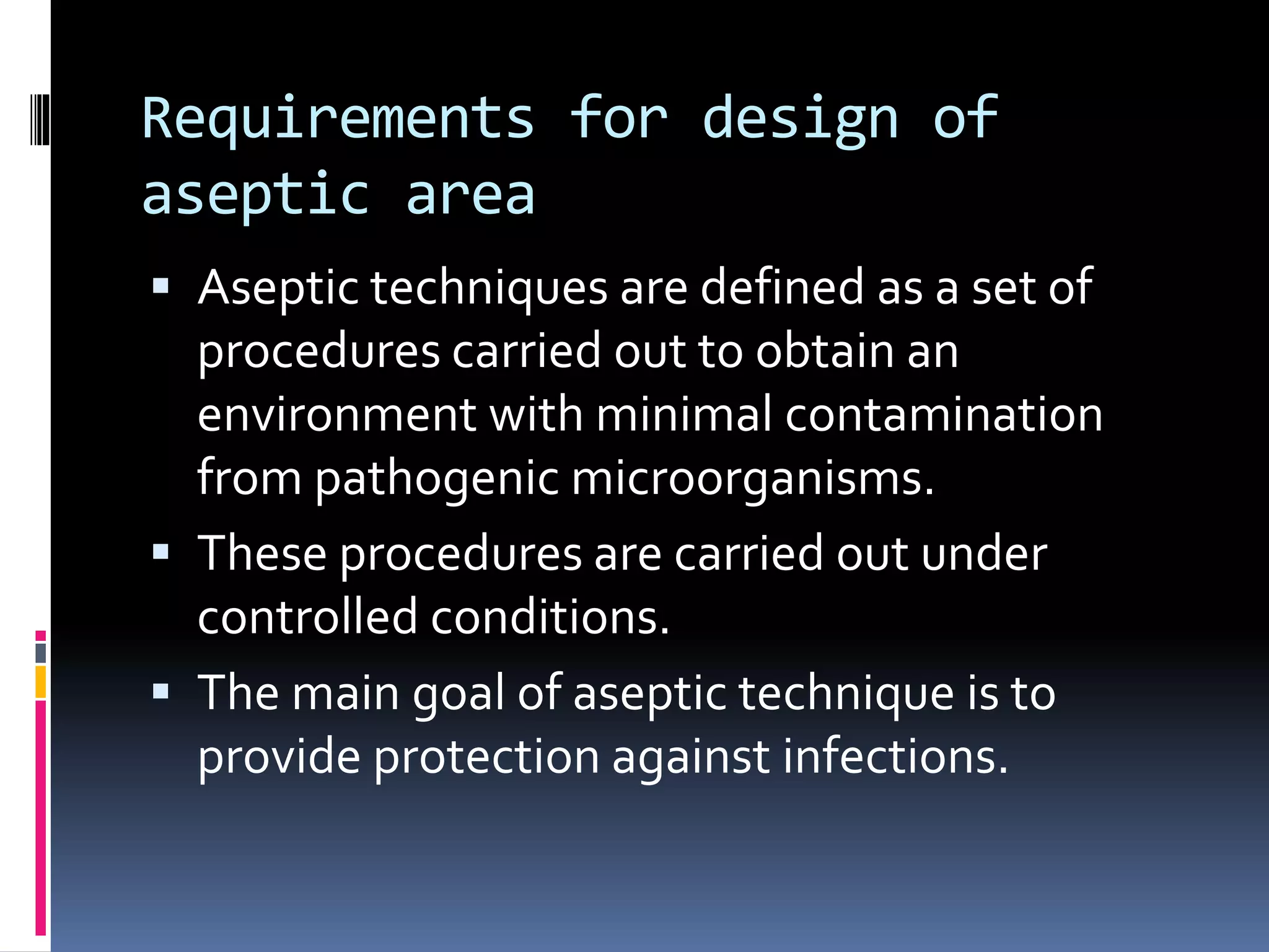 Parenteral production and aseptic area | PPTX