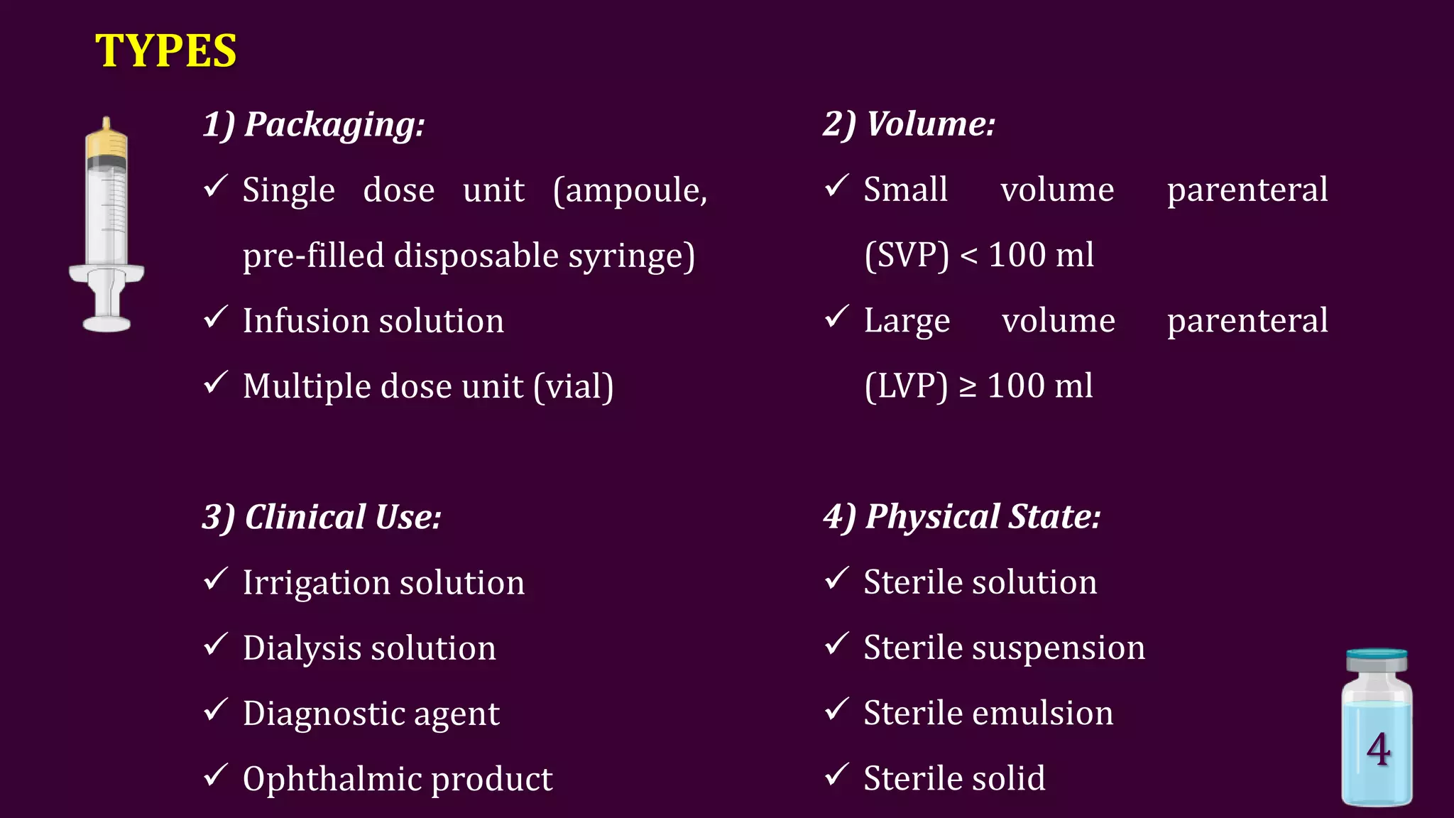 PARENTERAL PRODUCTS | PPTX